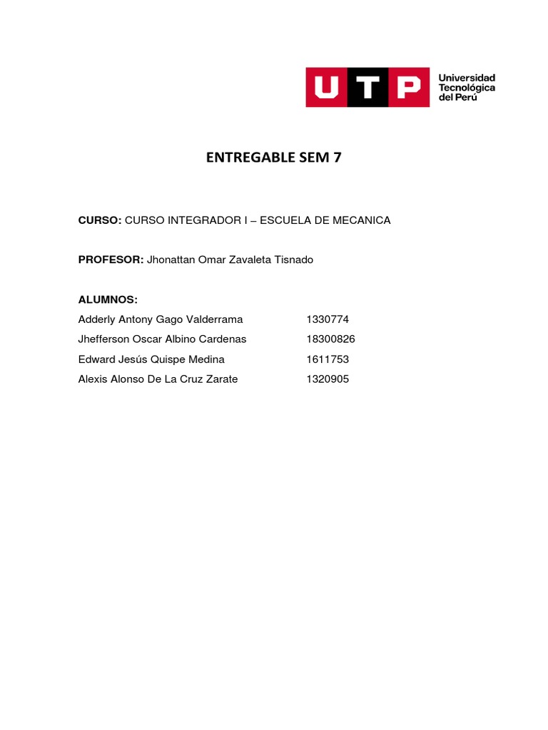 Entregable Sem7 | PDF