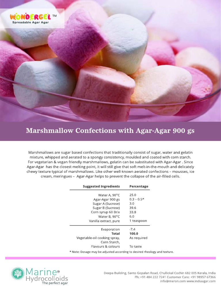 Marshmallow (Agar Agar) | PDF