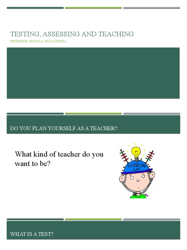 Testing, Assessing and Teaching | PDF | Educational Assessment | Psychology