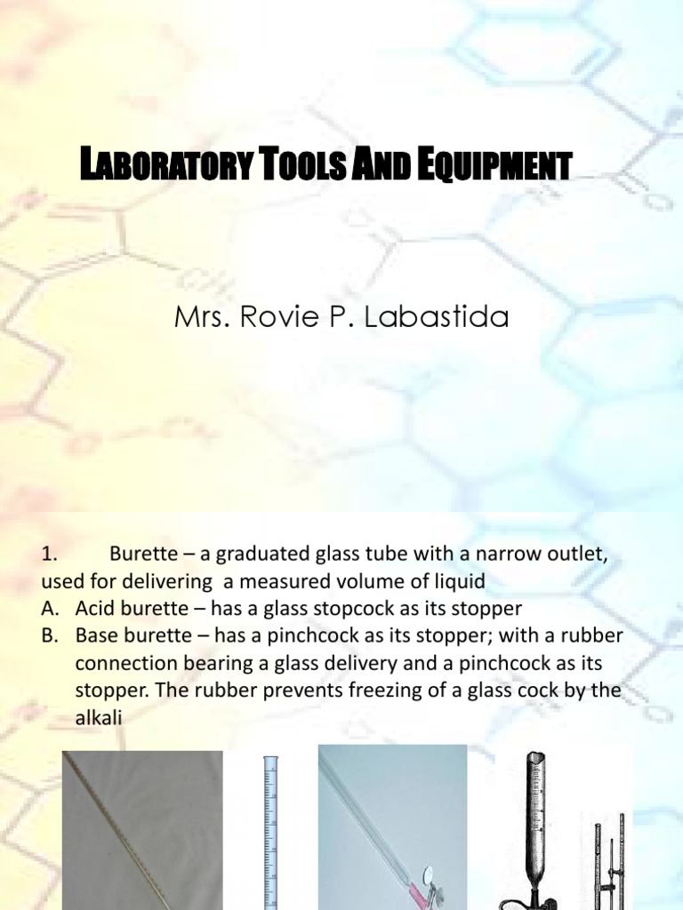 Lab Tools | PDF | Filtration | Distillation