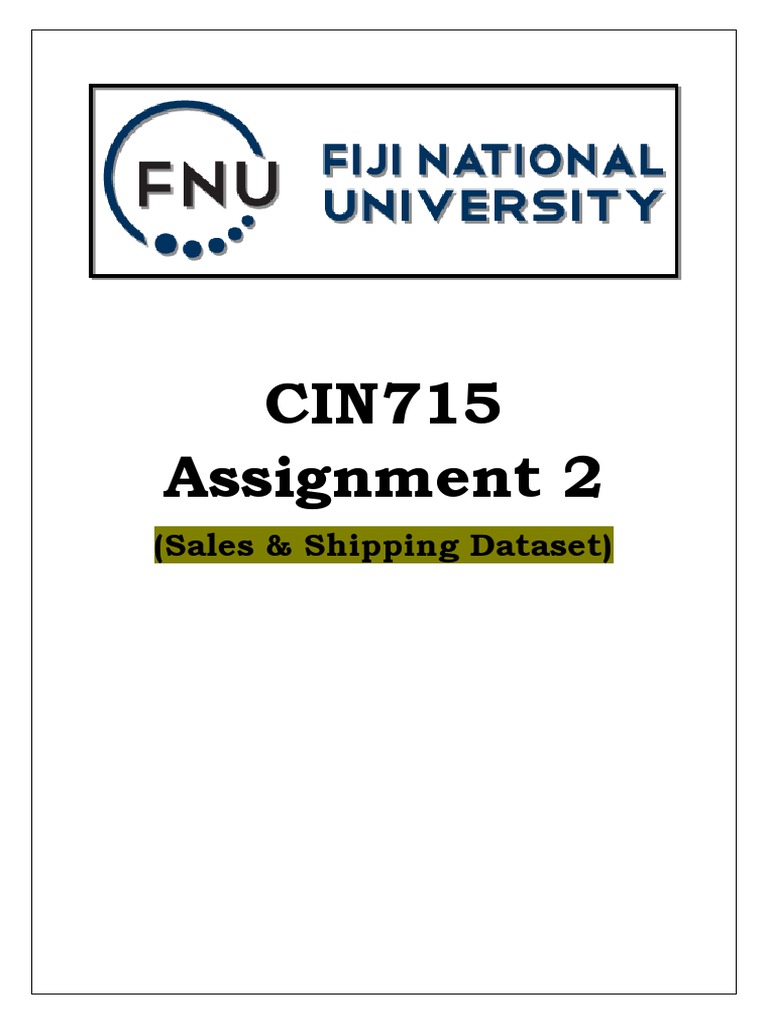 CIN715 Assignment 2 - 1636618197 | PDF | Data Mining | Mining