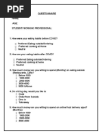 Questionnaire On Coffee | PDF | Coffeehouse | Coffee