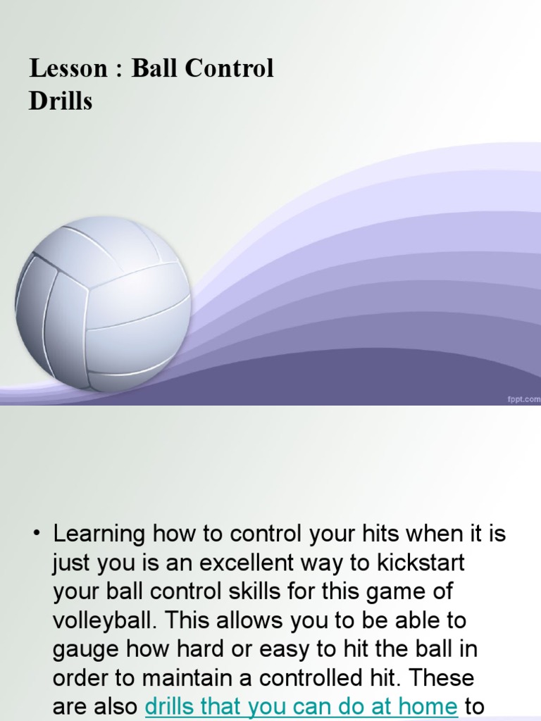 Lesson: Ball Control Drills | PDF