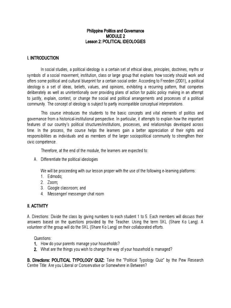 Understanding Political Ideologies: A Lesson on the Different Types of ...