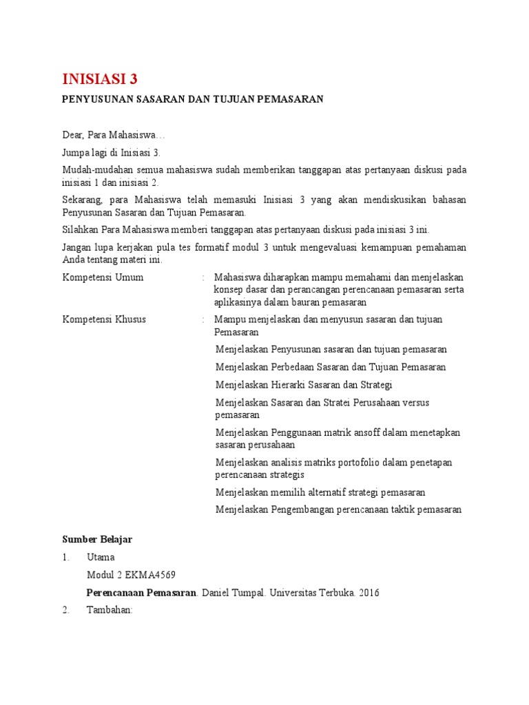 05 - Inisiasi 3 Ekma4569 | PDF