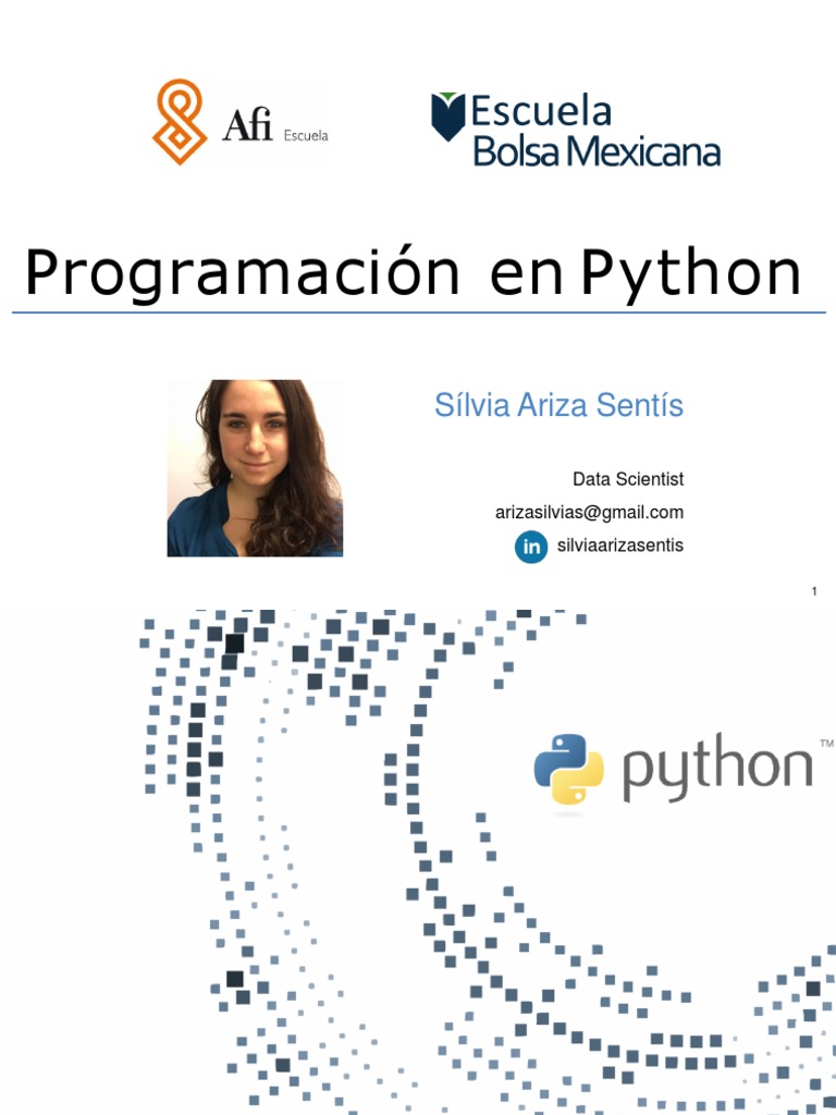 Programación En Python Pdf Python Lenguaje De Programación Programación De Computadoras