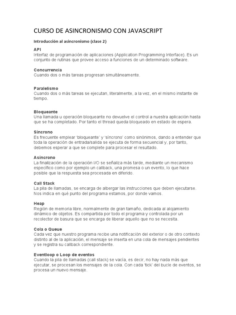 Curso de Asincronismo Con Javascript | PDF | Xml | Modelo de objeto de documento
