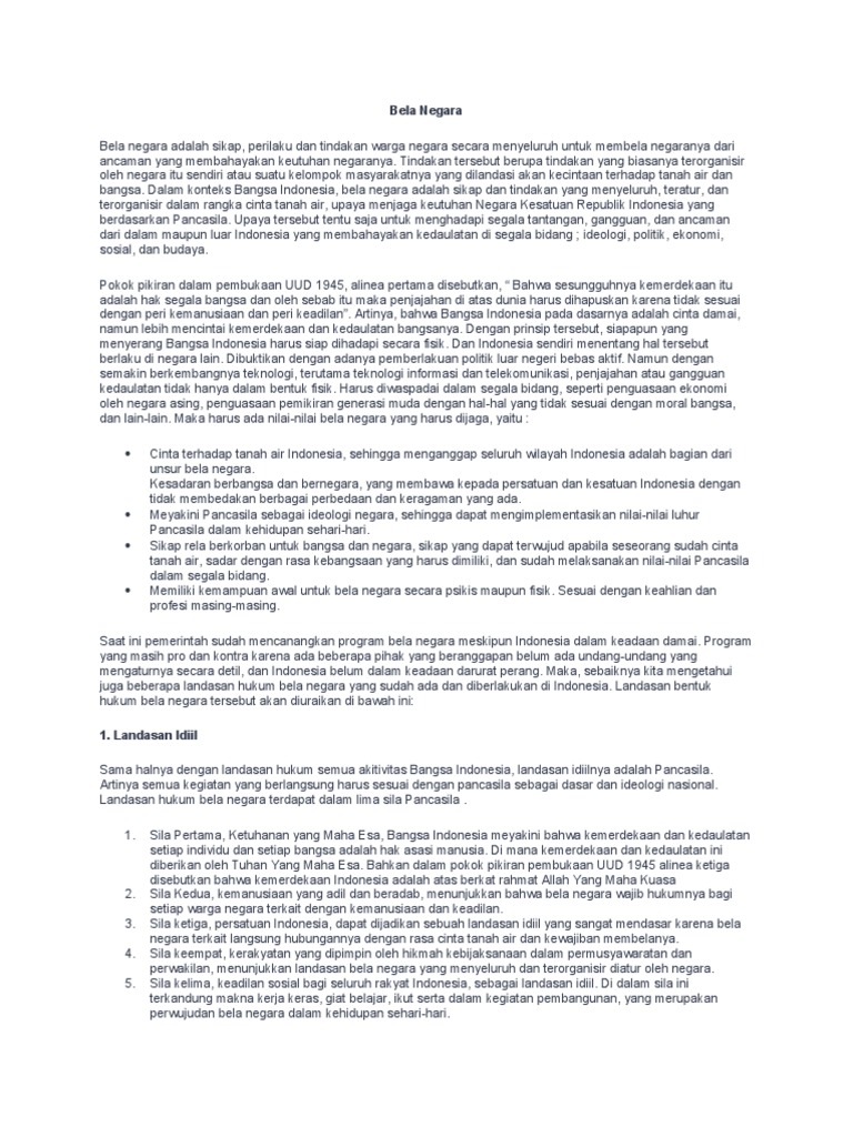 TWK Bela Negara | PDF