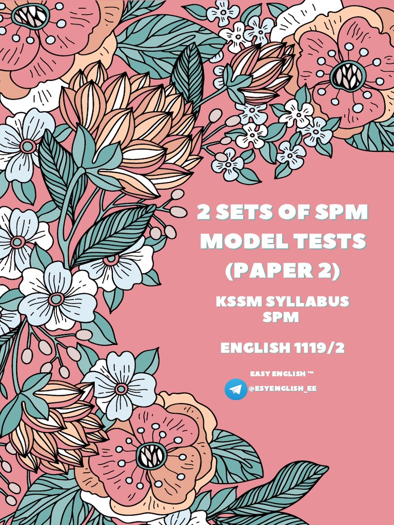 2 Sets of SPM Model Tests (Paper 2) by Easy English™ | PDF