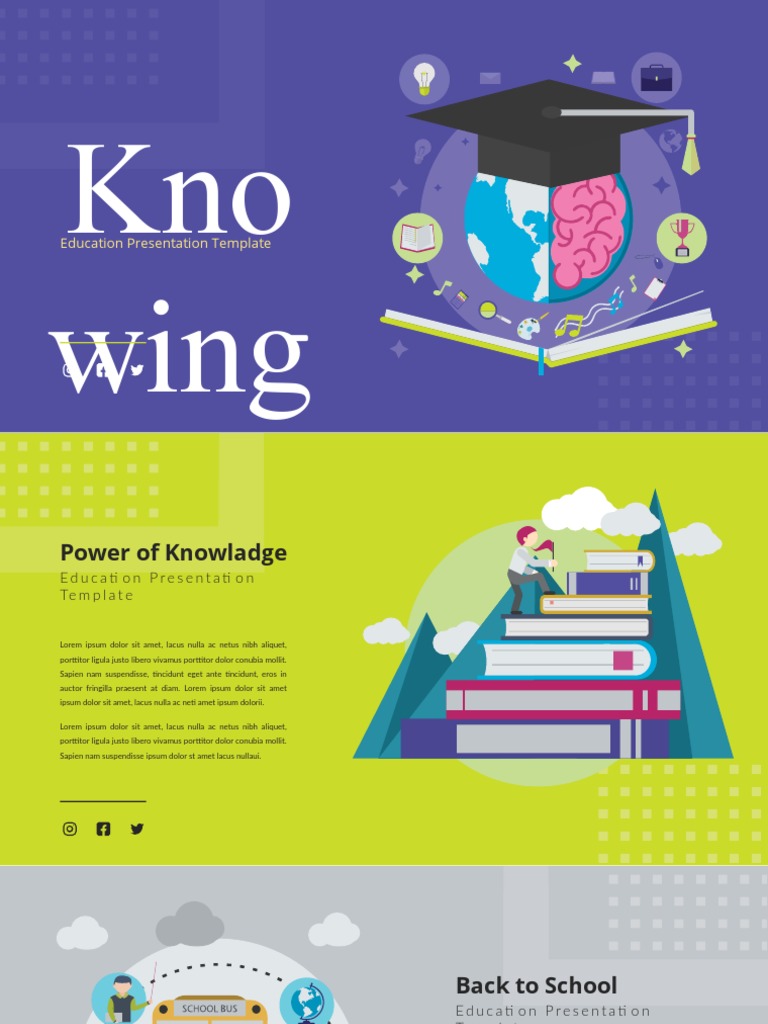 Knowing - Education PowerPoint Template | PDF | Text