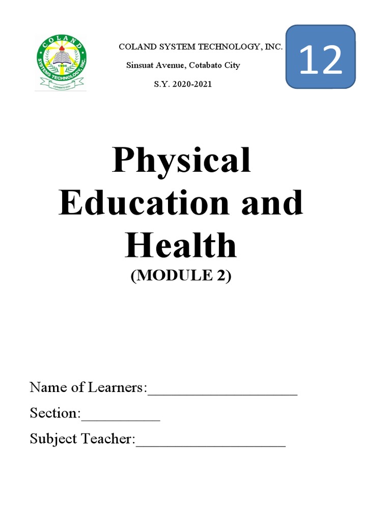 Physical Education and Health: (Module 2) | PDF | Physical Fitness | Muscle