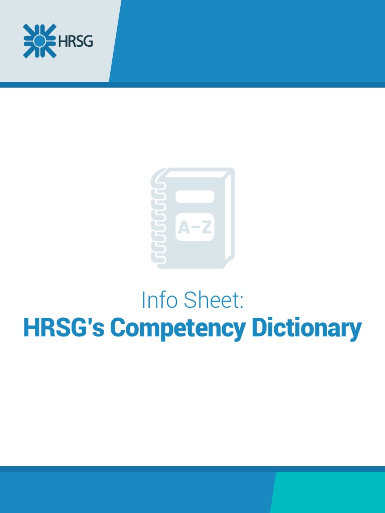 HRSG Competency Dictionary | PDF | Competence (Human Resources) | Procurement