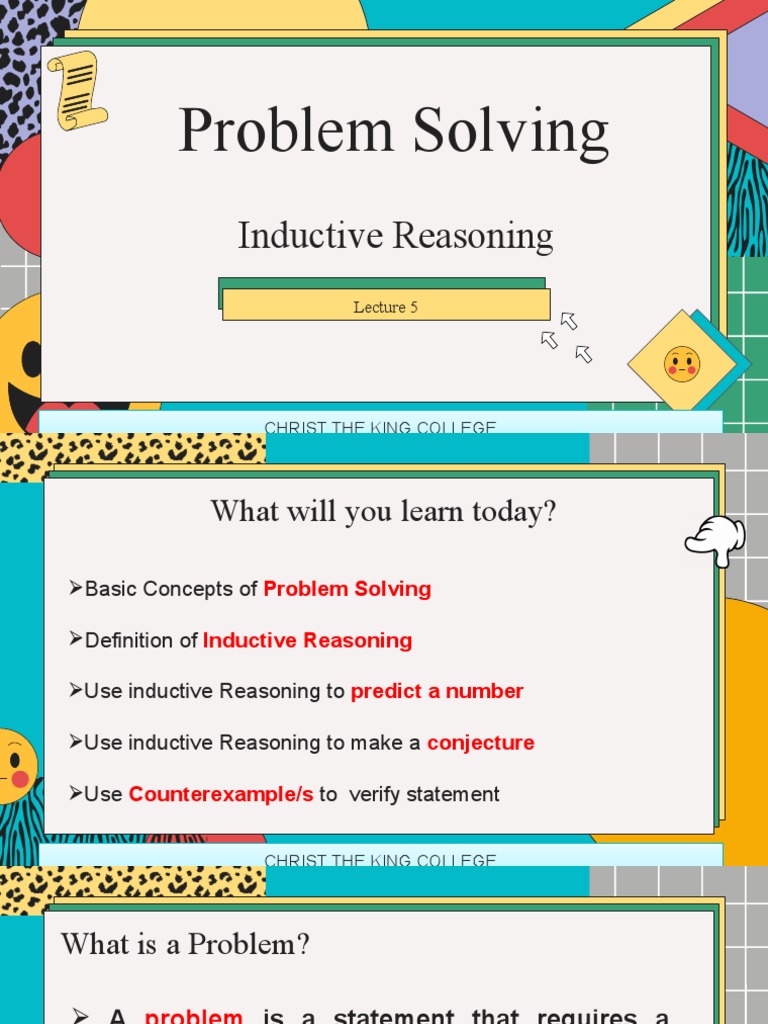 GEC 4 Unit 3 Lesson 2 | PDF | Conjecture | Inductive Reasoning