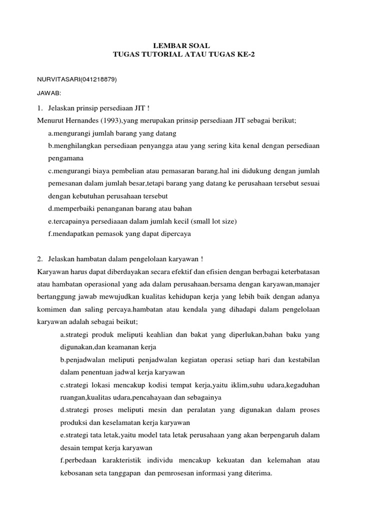 Soal EKMA4215 Tugas2 | PDF