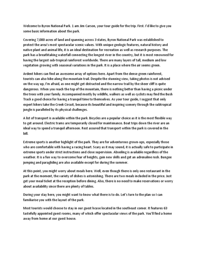 Ielts Listening Transcript | PDF | Hiking | Trail