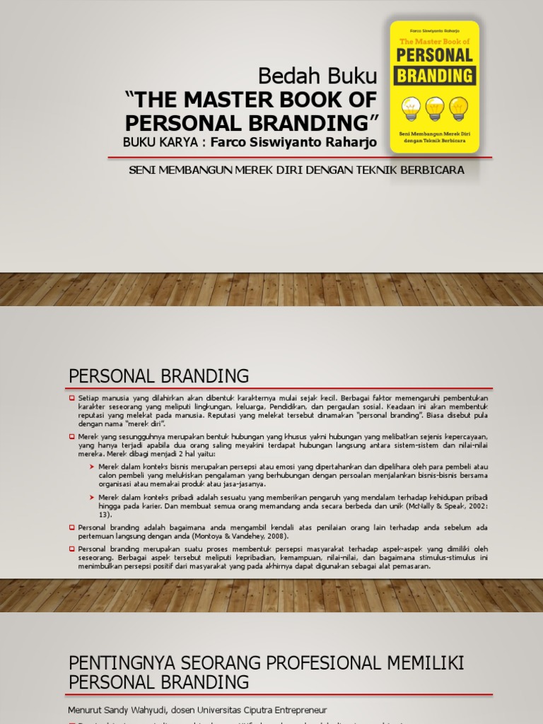 The Master Book of Personal Branding | PDF