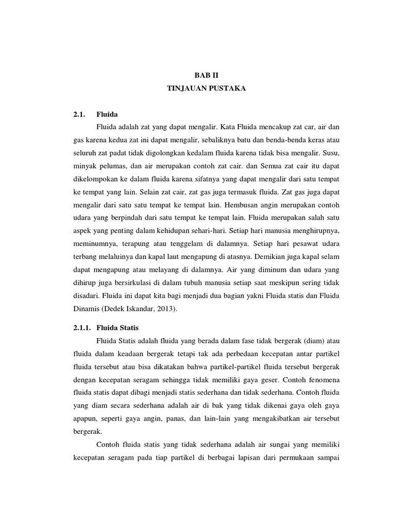 BAB II Saja Orifice - A4s #1 | PDF | Sains & Matematika