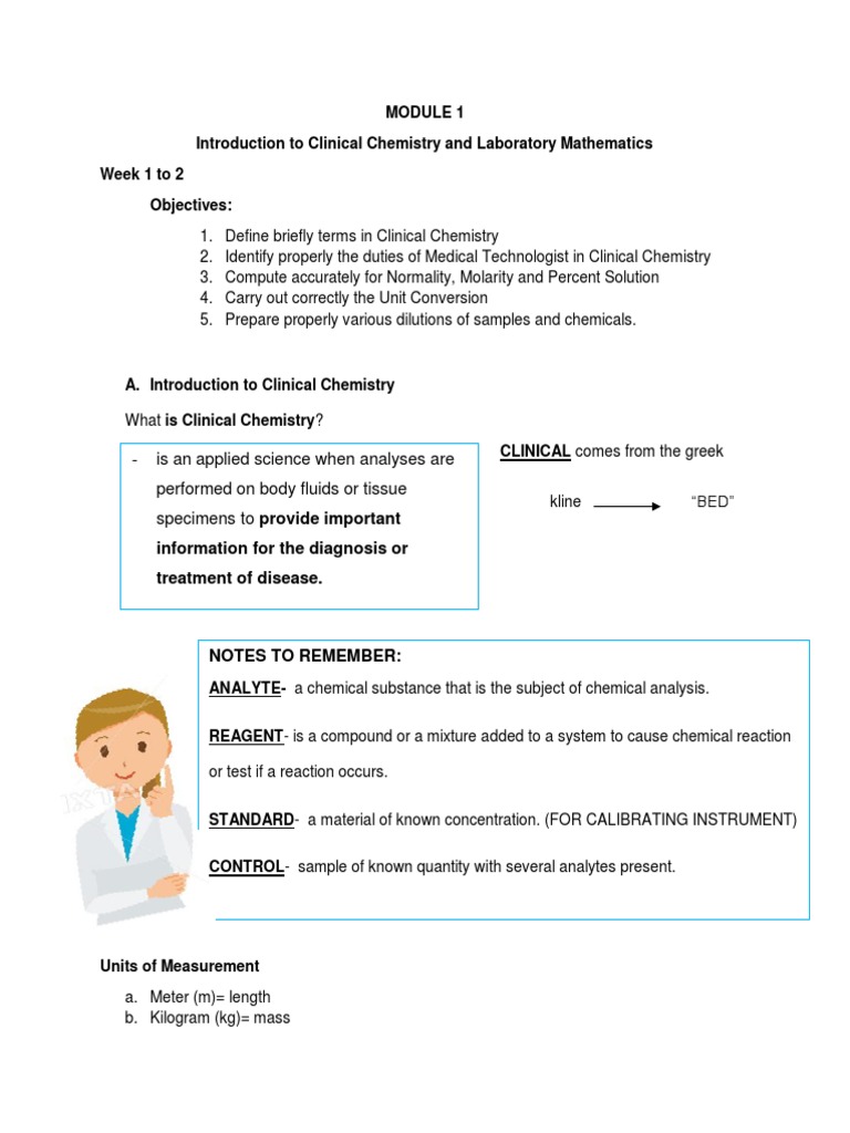 Clinical Chem | Download Free PDF | Solution | Mass Concentration ...