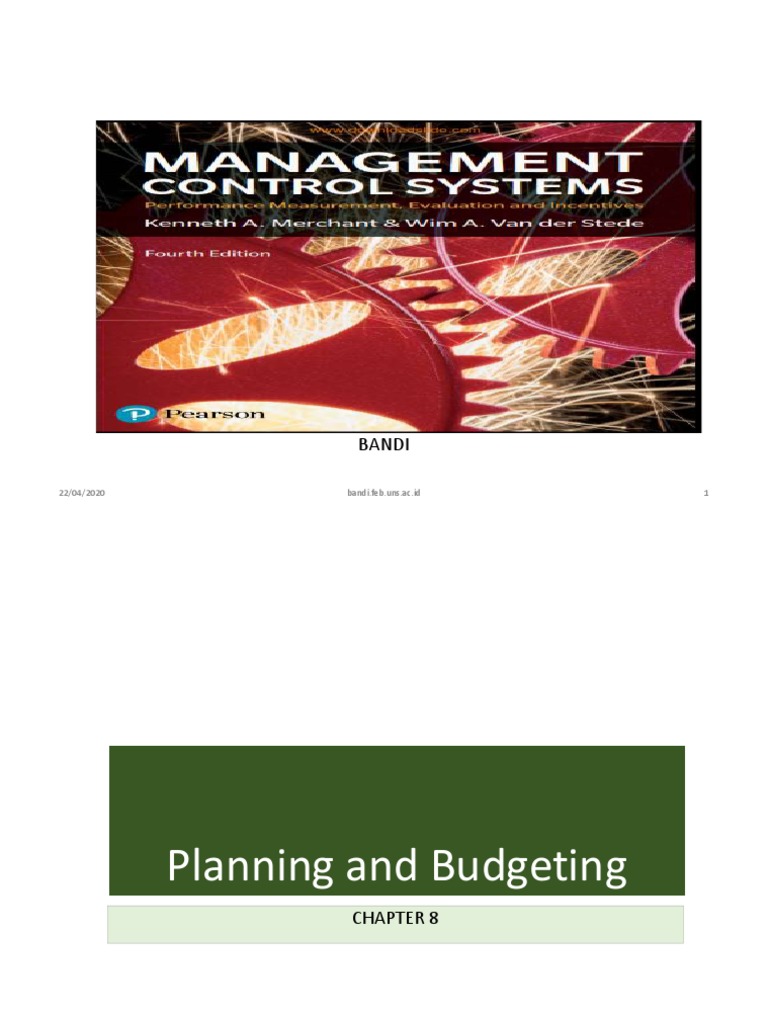 8 Chapter 8 Planning and Budgeting | PDF