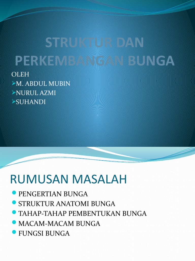 Struktur Dan Perkembangan Bunga | PDF