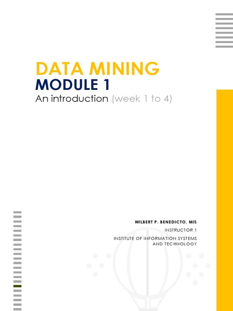 Module 1-Data Mining Introduction (Student Edition) | PDF | Databases ...