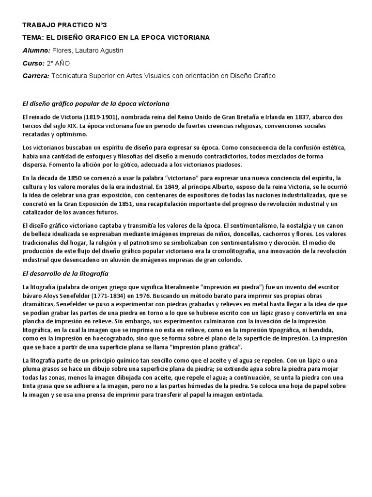 Flores, Lautaro-Tpn°3 | PDF | Litografía | Diseño gráfico