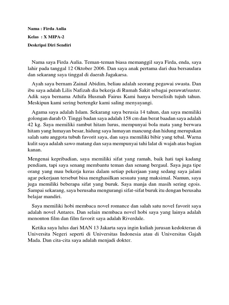 Firda Aulia Tugas Bahasa Indonesia | PDF