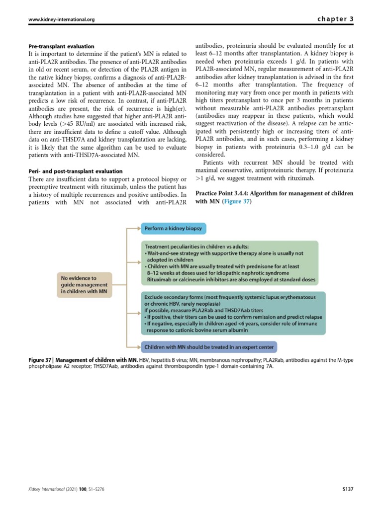 KDIGO 2021 Glomerular Diseases Guideline (137 272) | PDF | Thrombosis | Randomized Controlled Trial