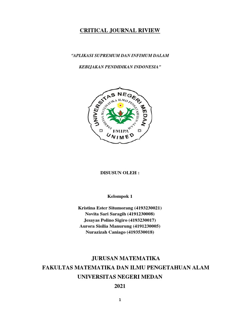 Jesayas Polino Sigiro - CJR Kelompok 1 | PDF