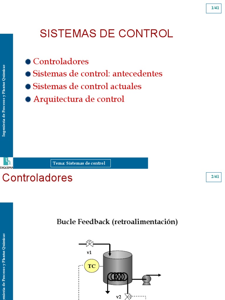 Tema4 Sistemas Control Presentacion | PDF | Sistema de control ...