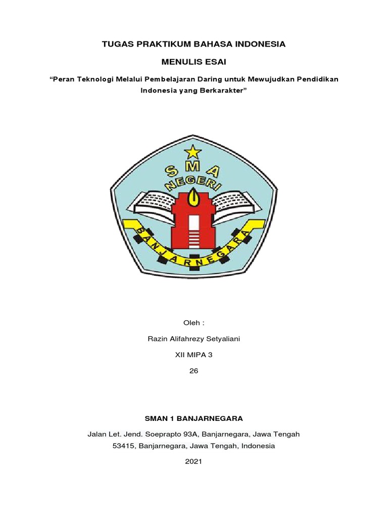 BIndo Razin 26 Esai Pendidikan Di Masa Pandemi | PDF