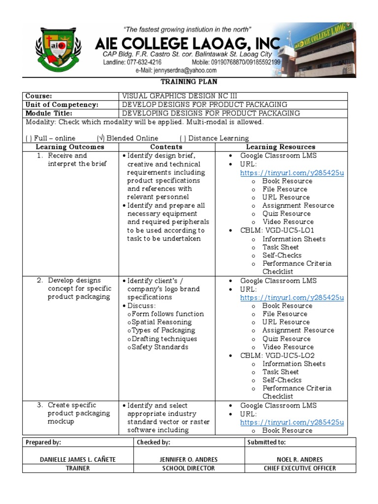 05 Develop Designs For Product Packaging | PDF | Specification ...