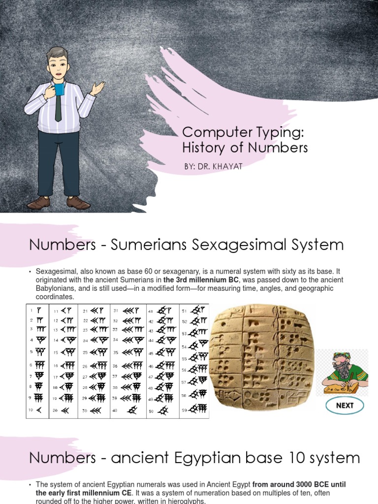 Computer Typing History of Numbers | PDF | Numbers | Decimal