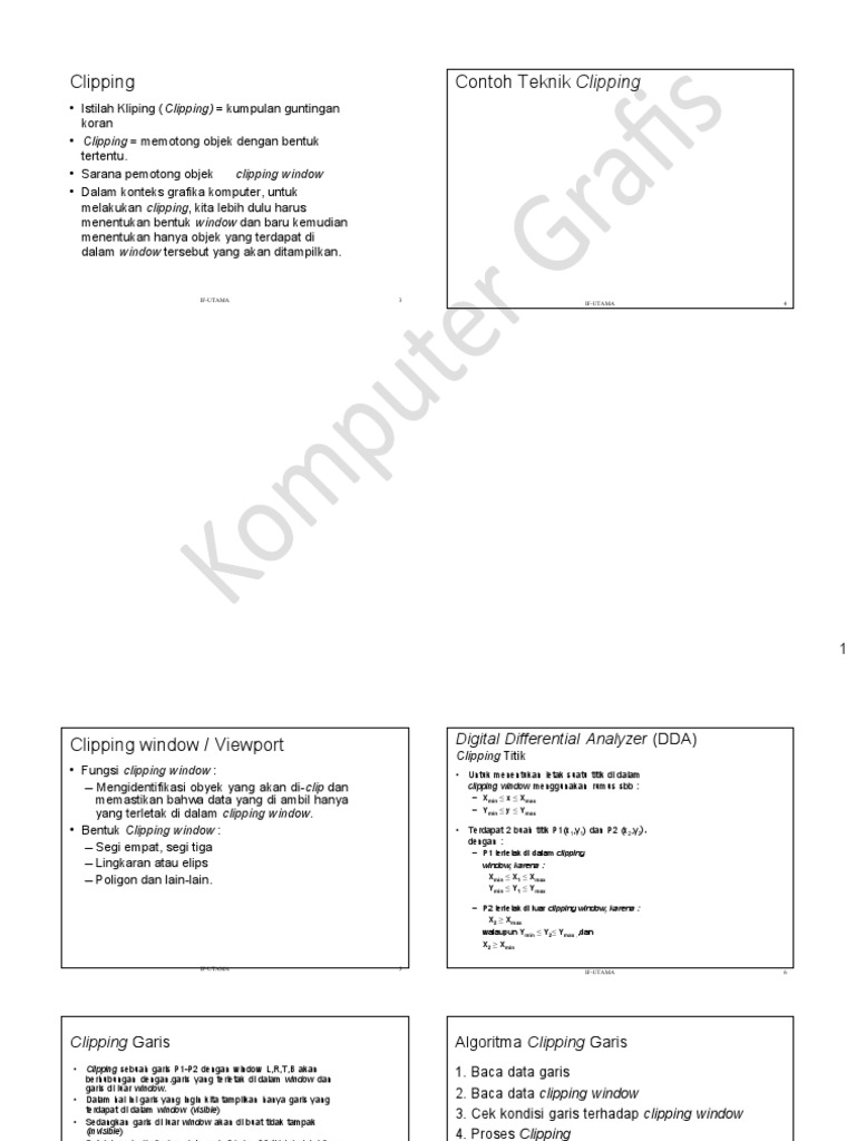 Algoritma Clipping | PDF