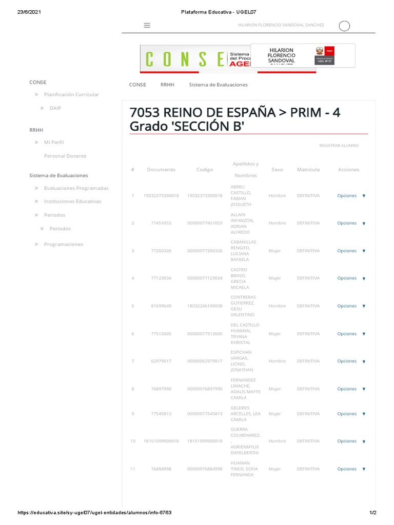 Plataforma Educativa - Conse - 4 - B | PDF