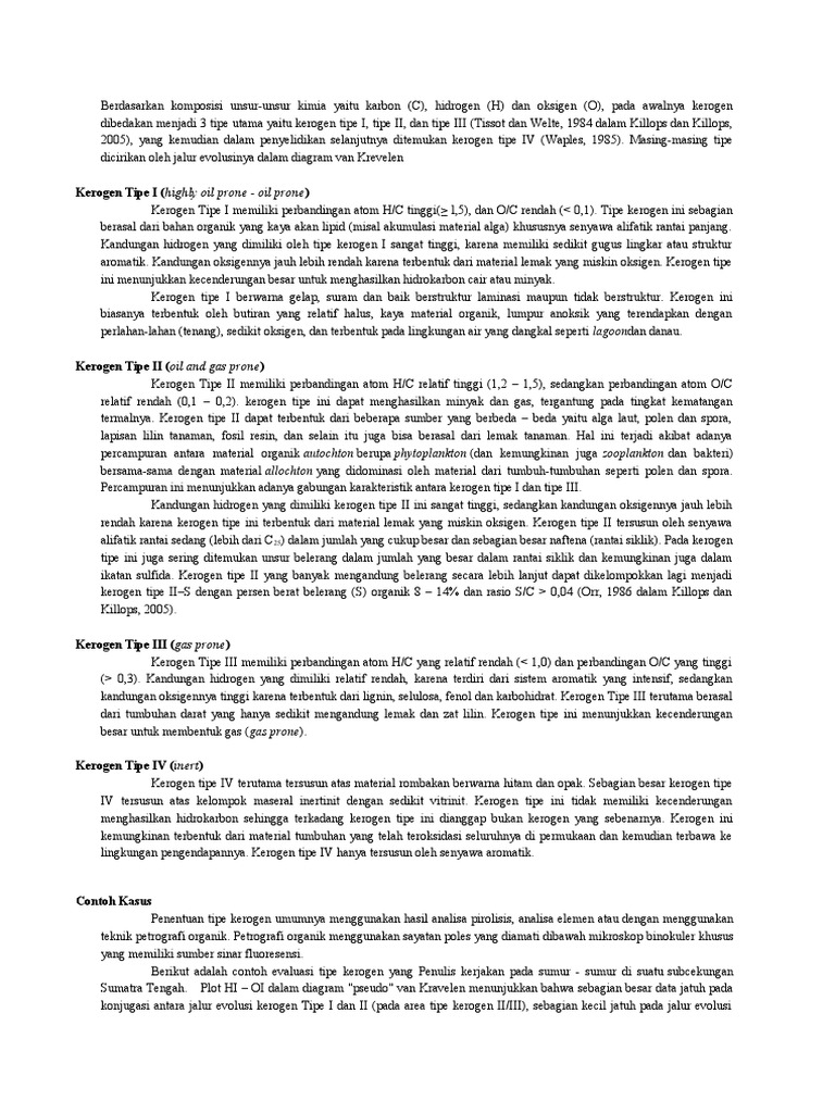 Kerogen Dan Bitumen | PDF