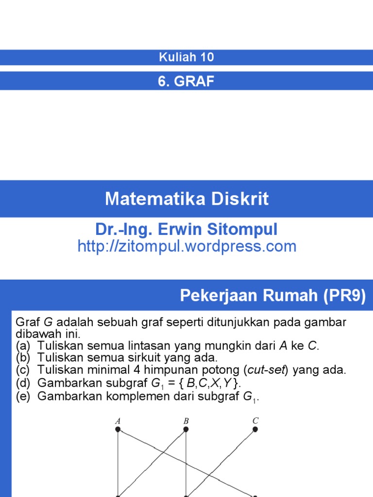 Matematika Diskrit: Dr.-Ing. Erwin Sitompul | PDF