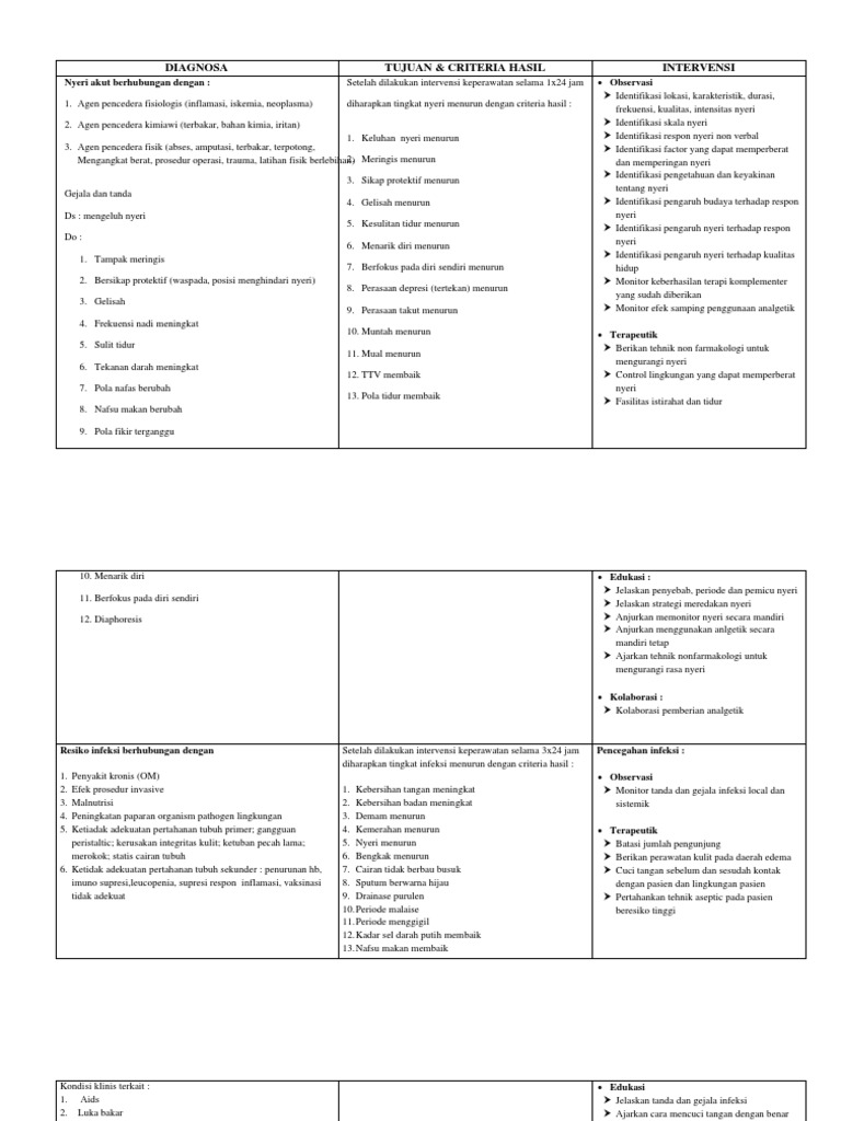 Diagnosa Keperawatan SDKI | PDF