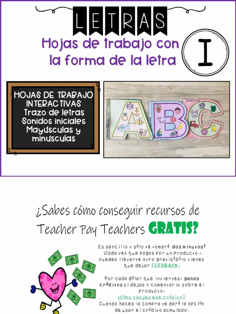 Hojas de Trabajo Letra I | PDF