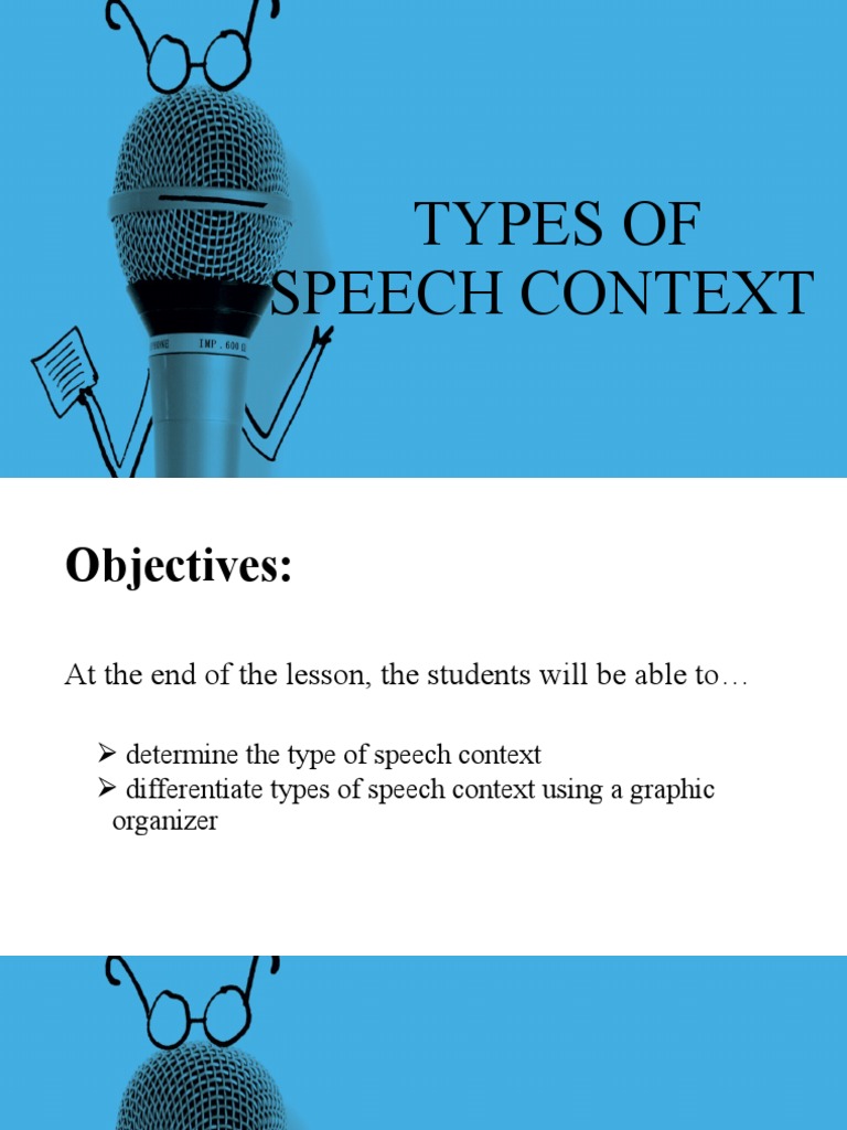 Types of Speech Context | PDF | Communication | Interpersonal Communication