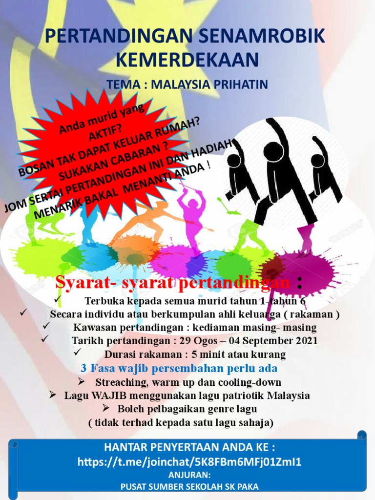 Poster Pertandingan Senamrobik | PDF