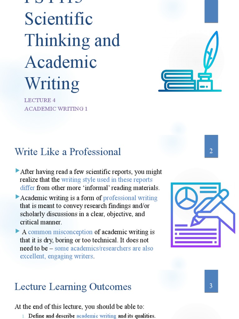 Academic Writing Style I | PDF | Word | Verb