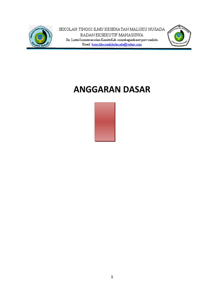 AD (Angaran Dasar) | PDF | Sains & Matematika