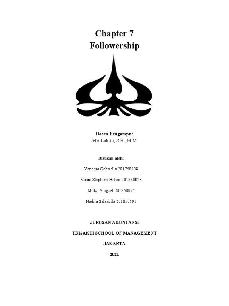 Chapter 7 - Kelompok 7 - Followership | PDF