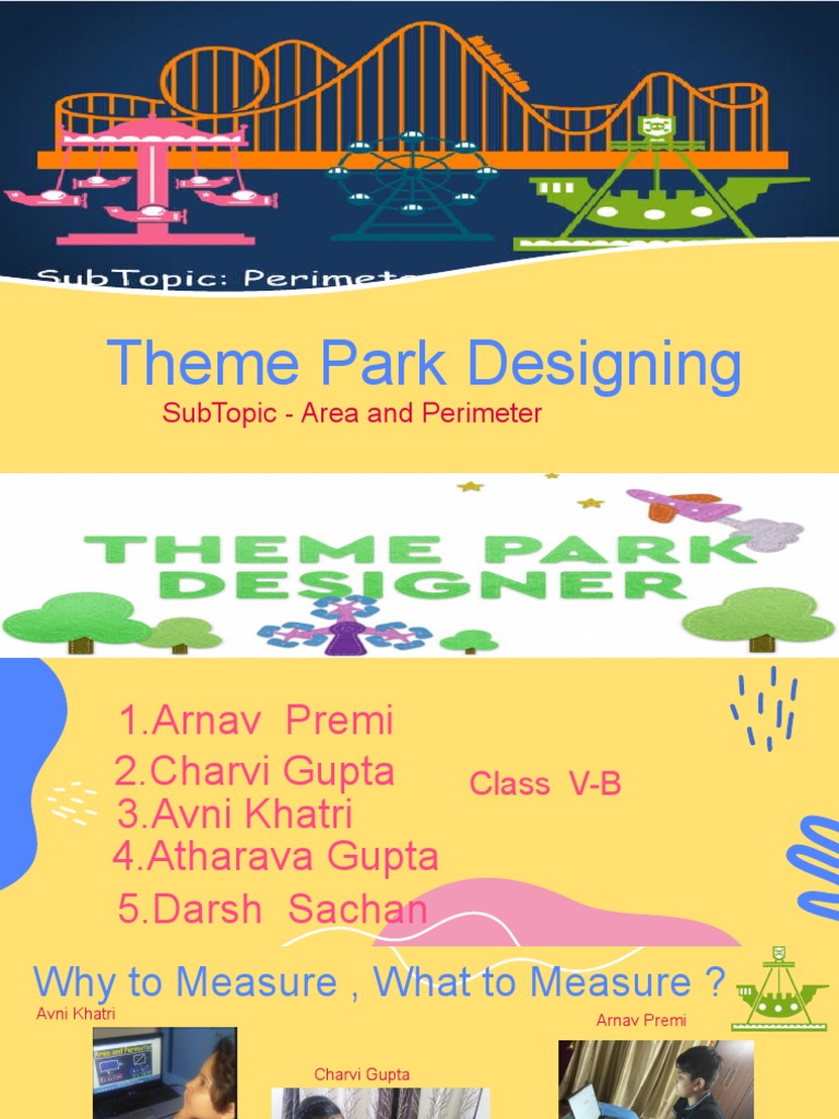 Theme Park Design: Area & Perimeter | PDF | Area | Length