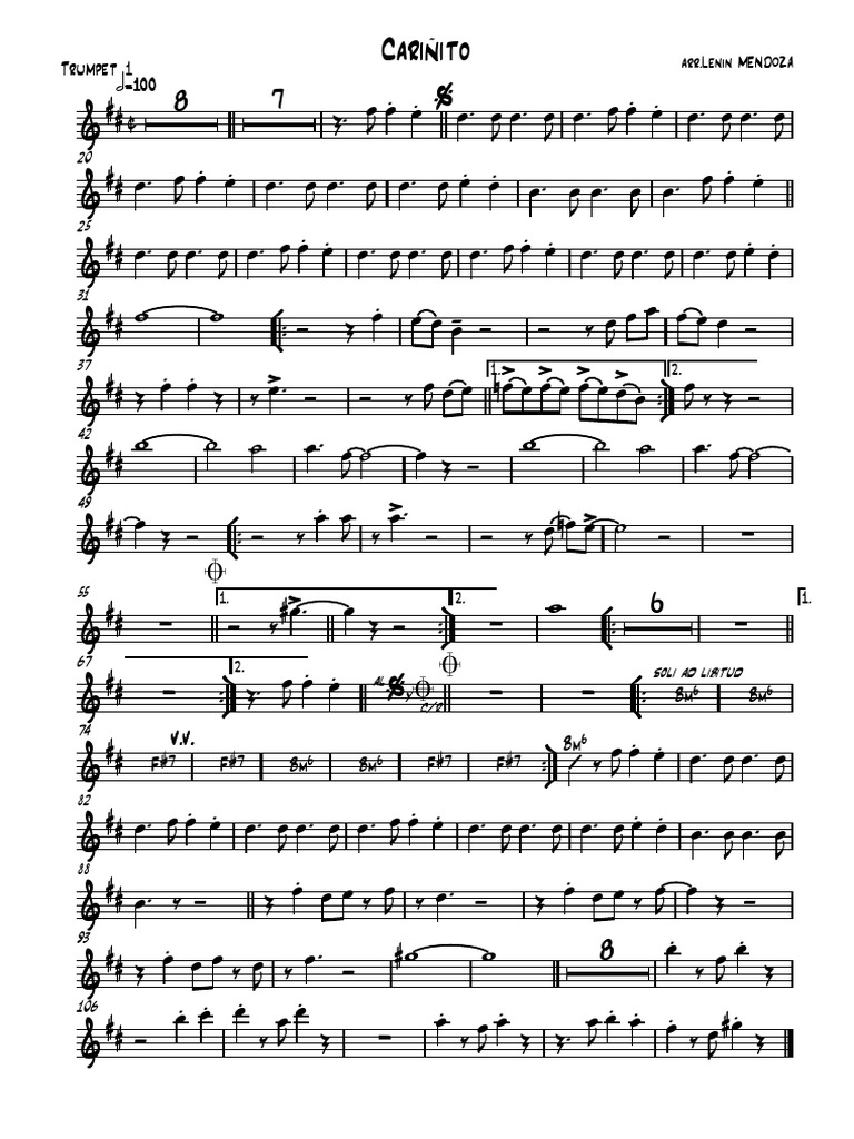 Cariñito - Trompeta 1 | PDF