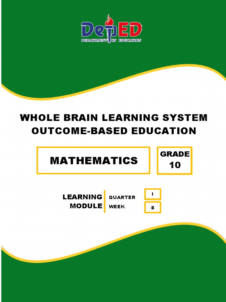 GR10 Math Q1 W8 | PDF | Factorization | Equations