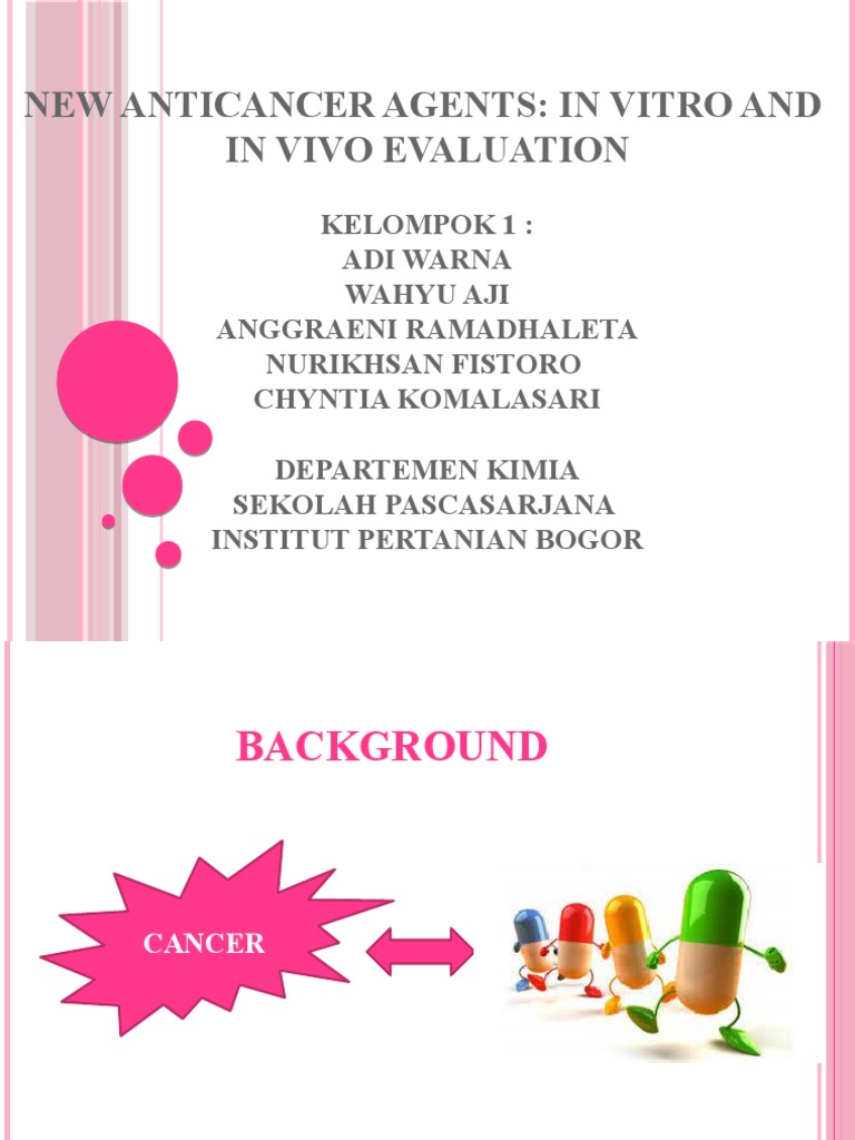 New Anticancer Agents: in Vitro and in Vivo Evaluation | PDF | Chemotherapy | Cancer