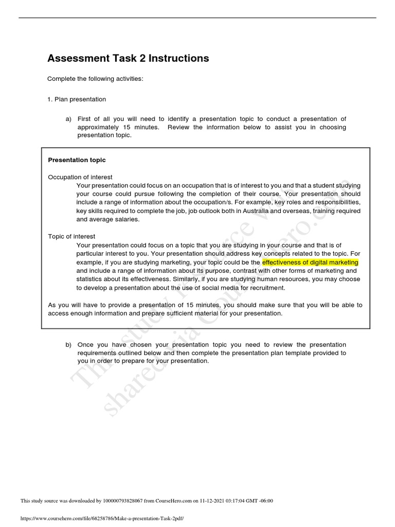 Make A Presentation Task 2 PDF | PDF | Digital Marketing | Marketing