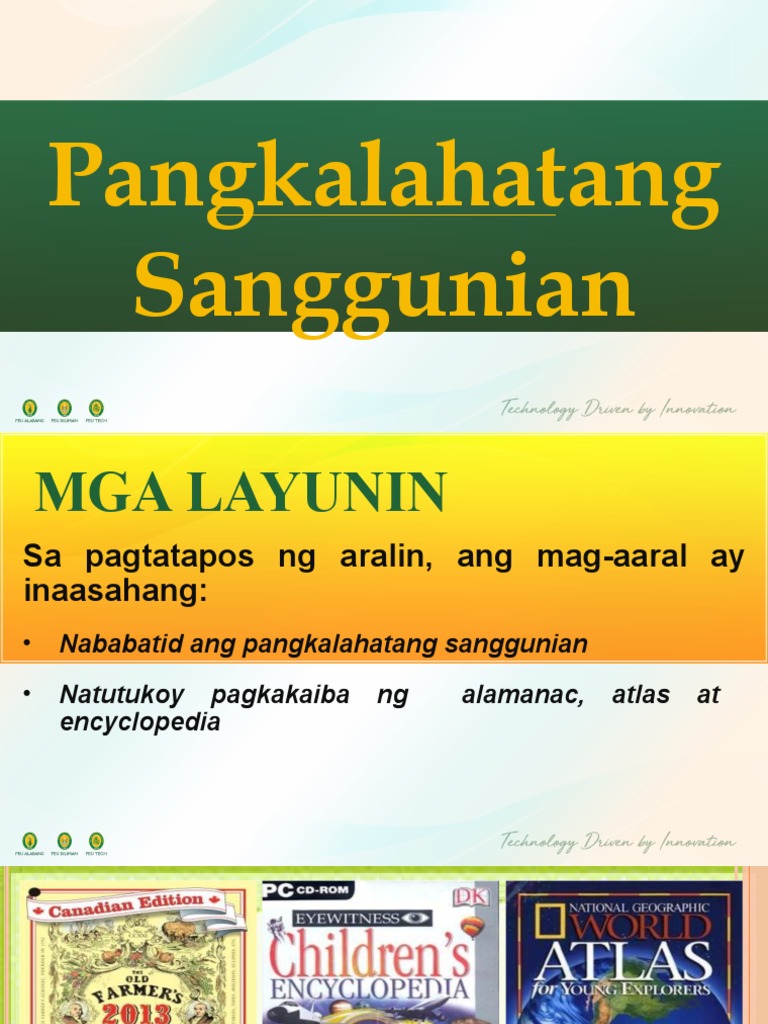 Subtopic 1 Pangkalahatang Sanggunian | PDF